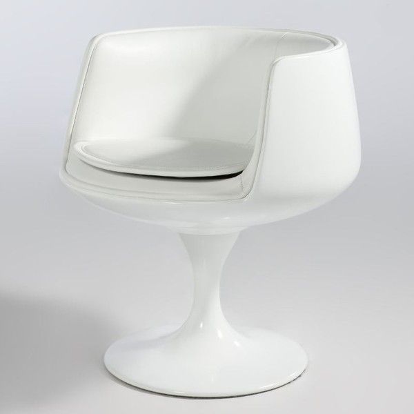 Fiberglass Tea Room Chairs For Bar Furniture , PU Leather Coffee Cup Chairs